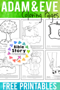 Adam & Eve Coloring Pages - Bible Story Printables