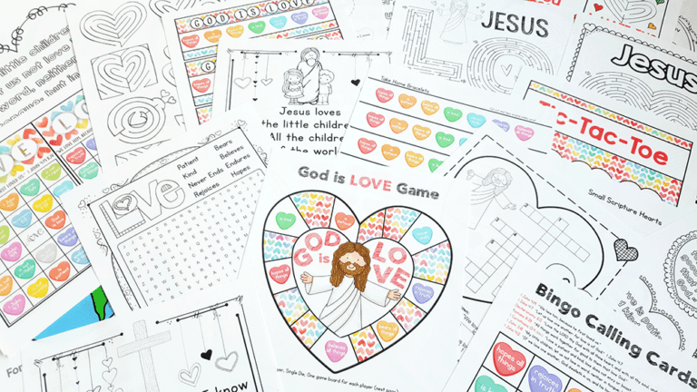 Valentine's Day Bible Verse Printables - Bible Story Printables