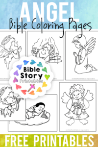 Angel Bible Coloring Pages - Bible Story Printables
