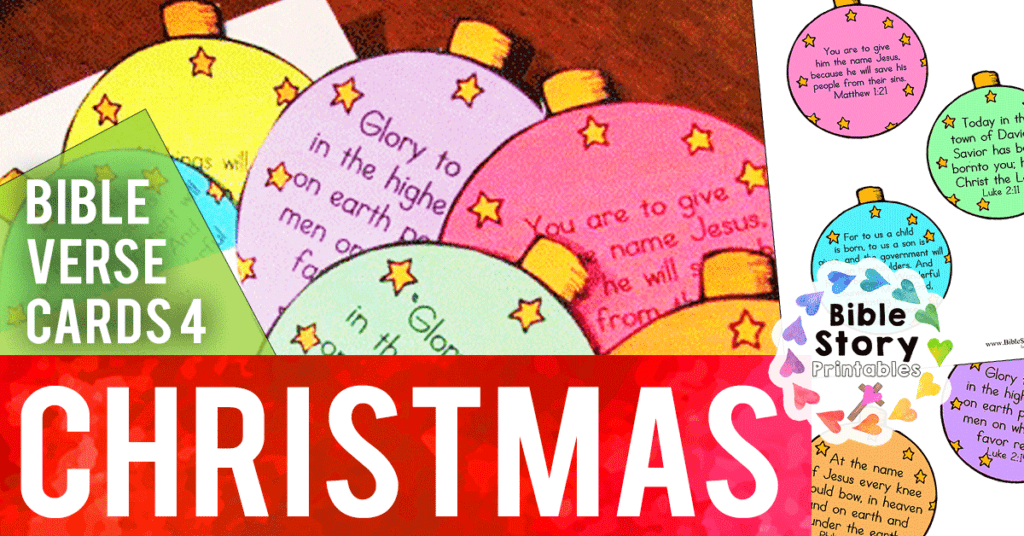 Christmas Bible Verse Printables - Bible Story Printables