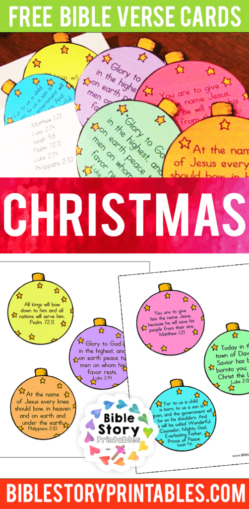 ChristmasBibleVerseCards - Bible Story Printables