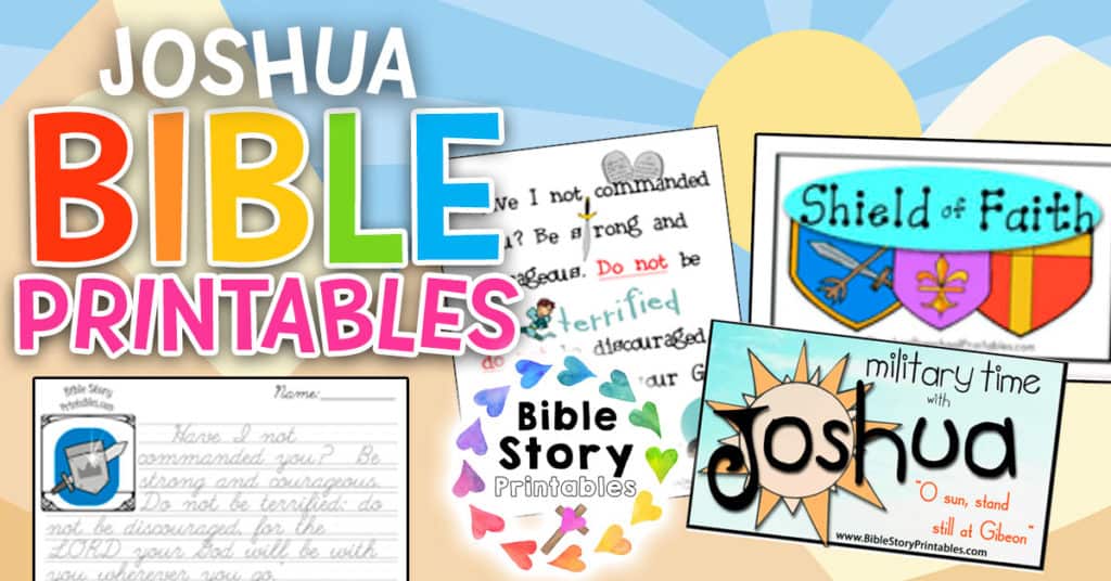 Joshua Bible Printables - Bible Story Printables