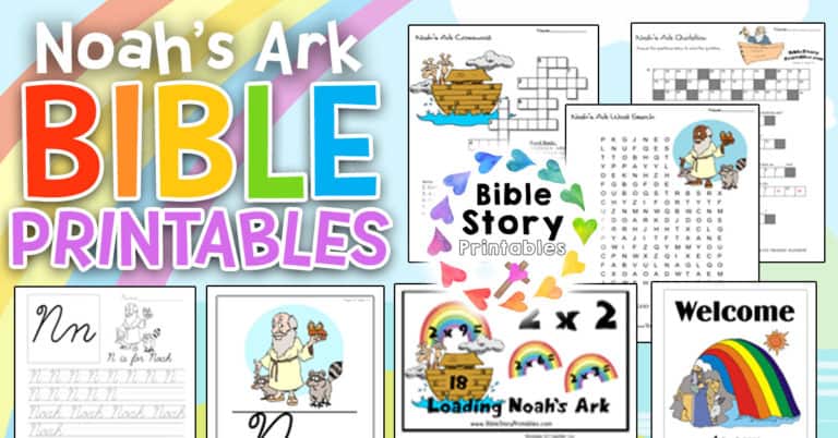Noah's Ark Bible Printables - Bible Story Printables