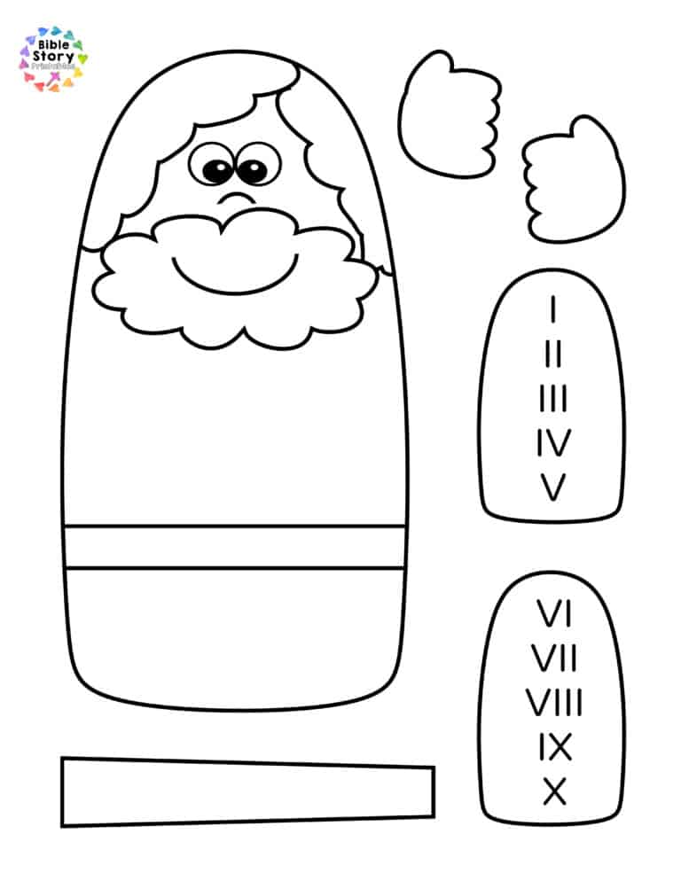 free moses craft Archives - Bible Story Printables
