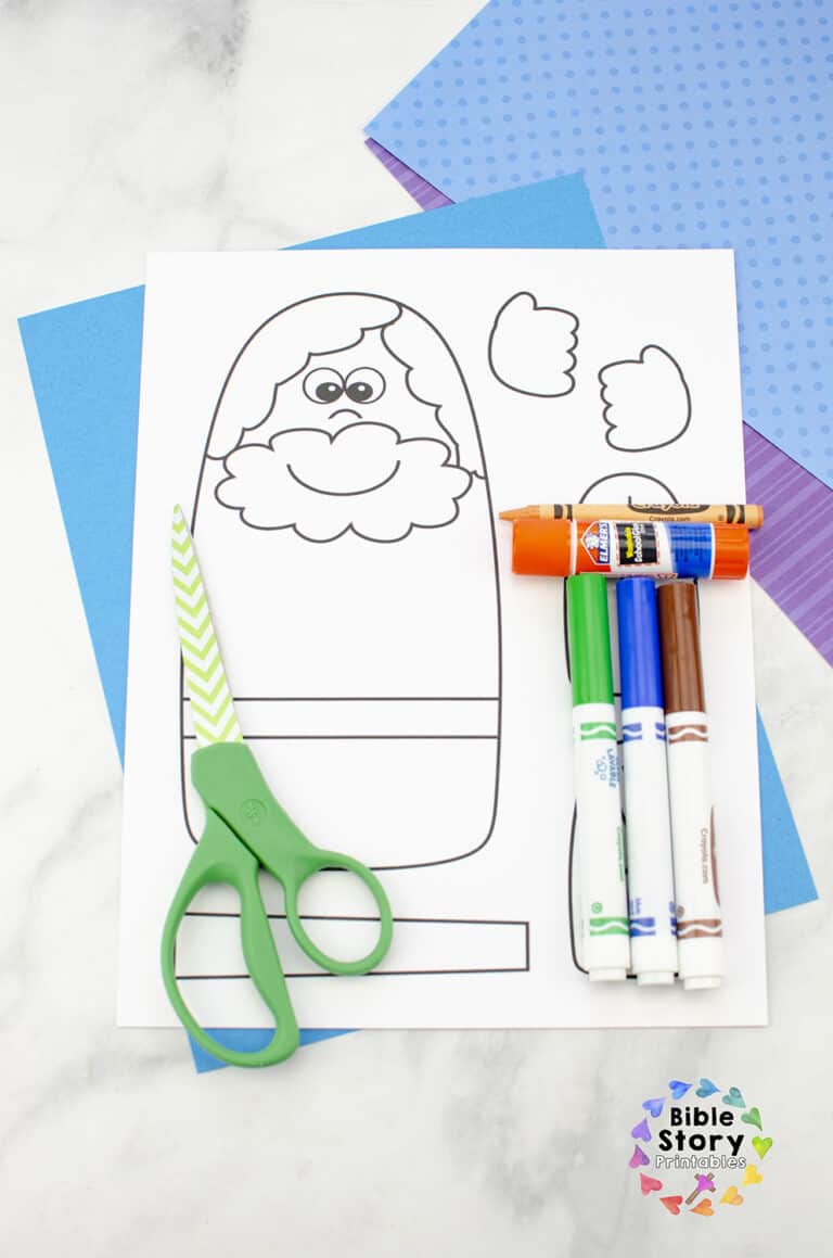 Moses Parts The Red Sea Bible Craft - Bible Story Printables