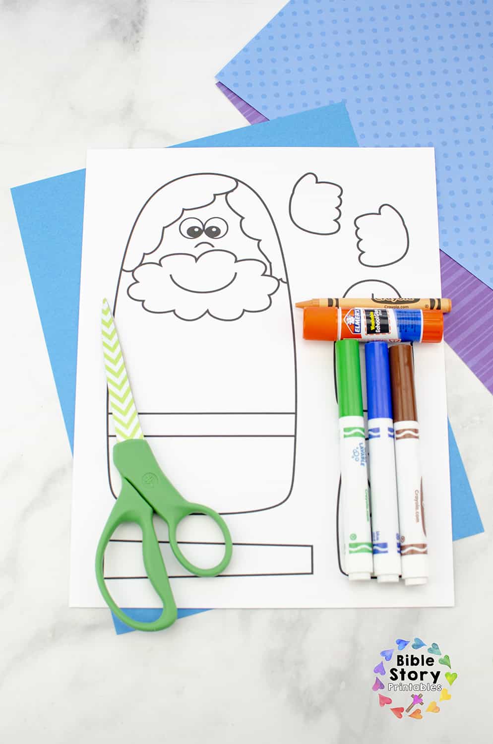 Moses Parts The Red Sea Bible Craft - Bible Story Printables