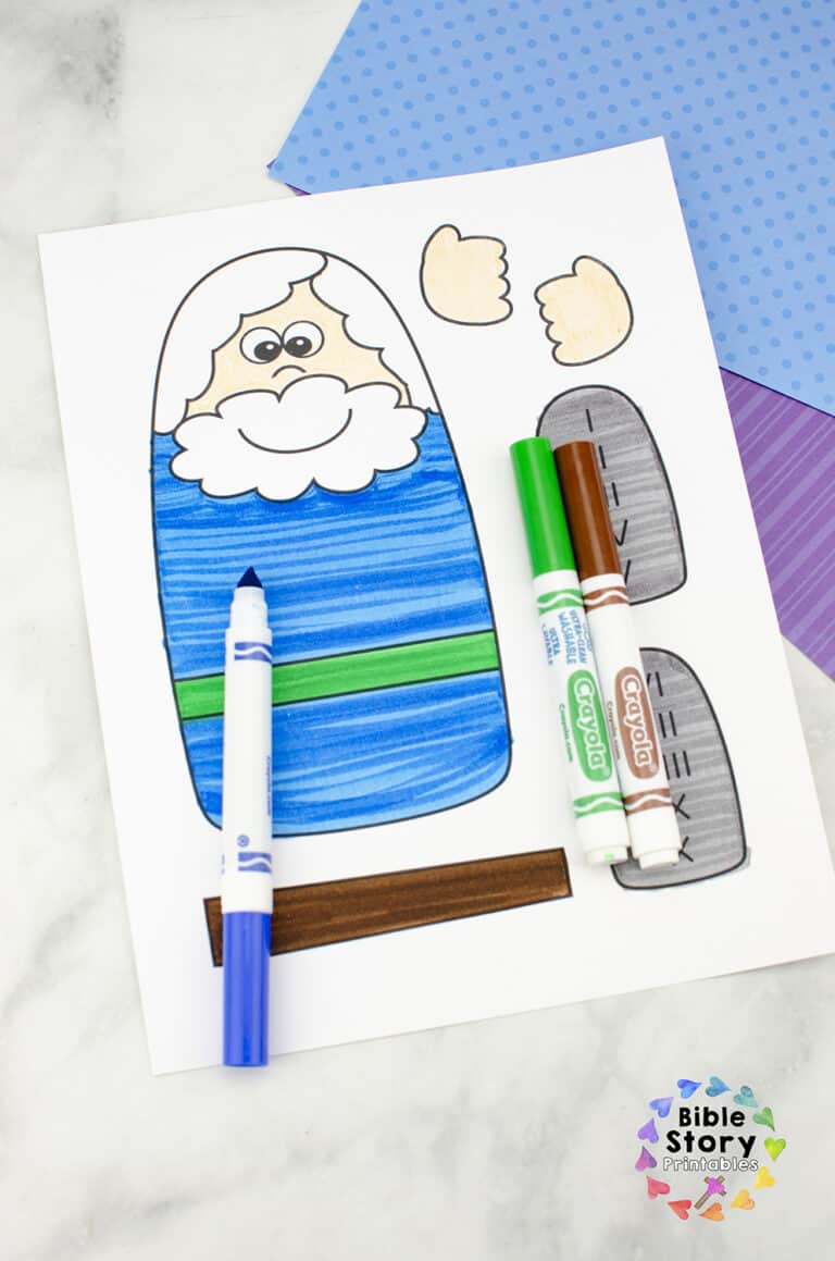 Moses Parts The Red Sea Bible Craft - Bible Story Printables