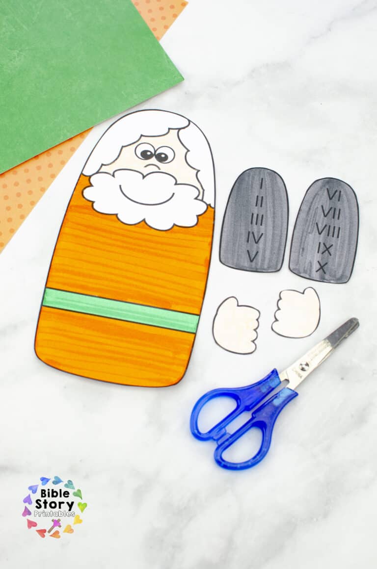 Ten Commandments Bible Craft - Bible Story Printables