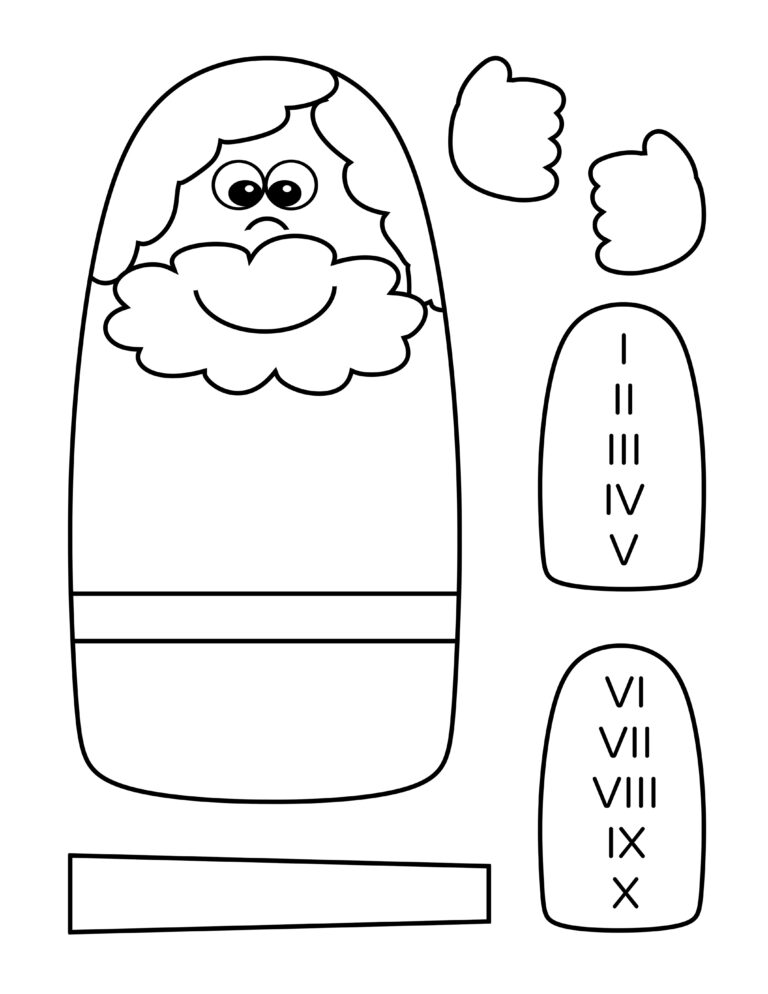 Ten Commandments Bible Craft - Bible Story Printables