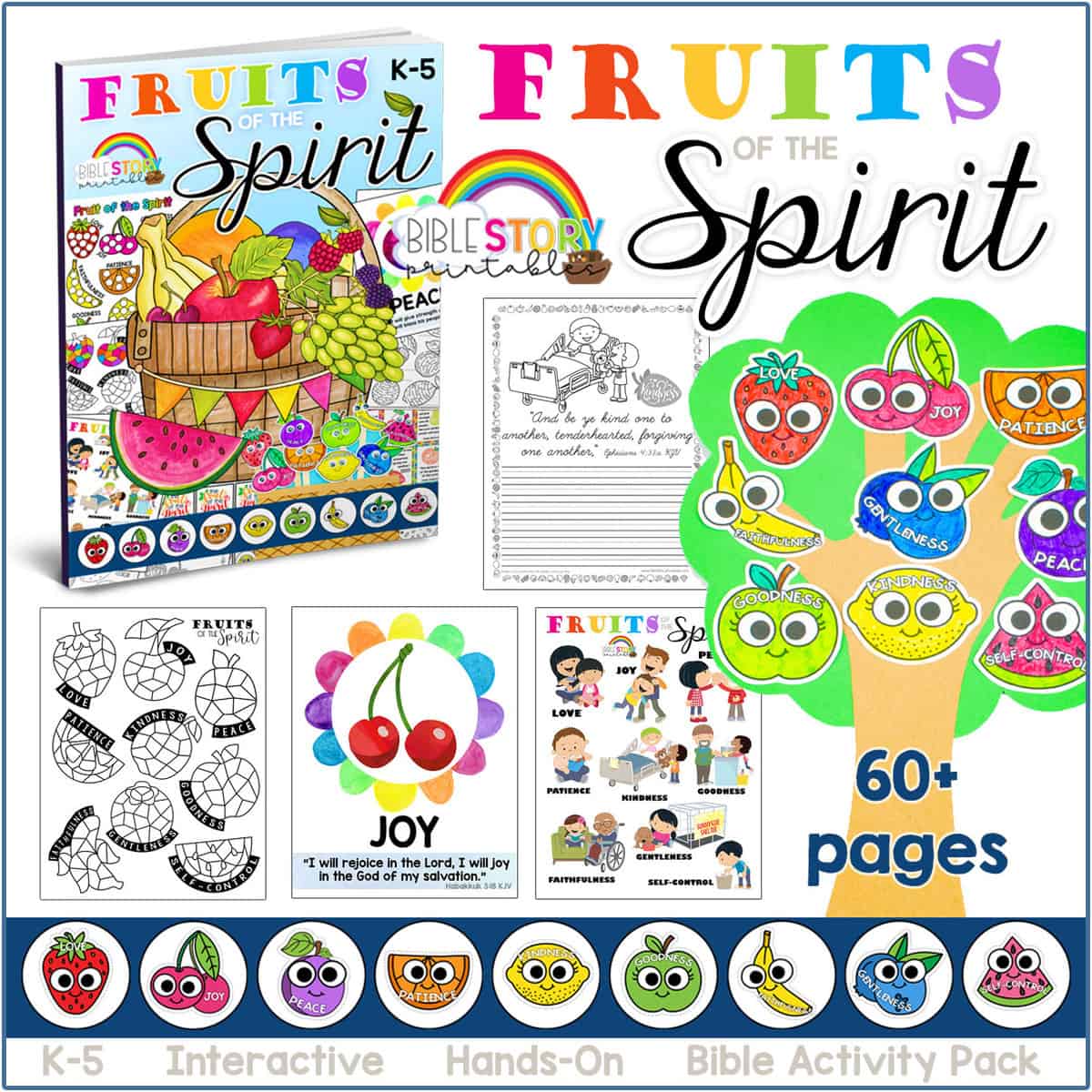 Fruit of the Spirit Basket Craft for Kids - Bible Story Printables