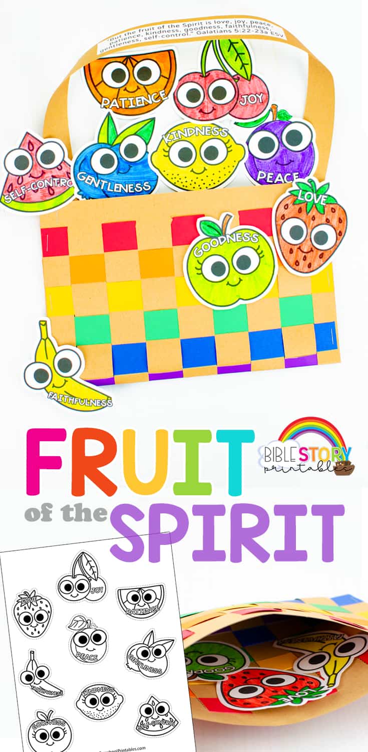 Fruit of the Spirit Basket Craft for Kids - Bible Story Printables
