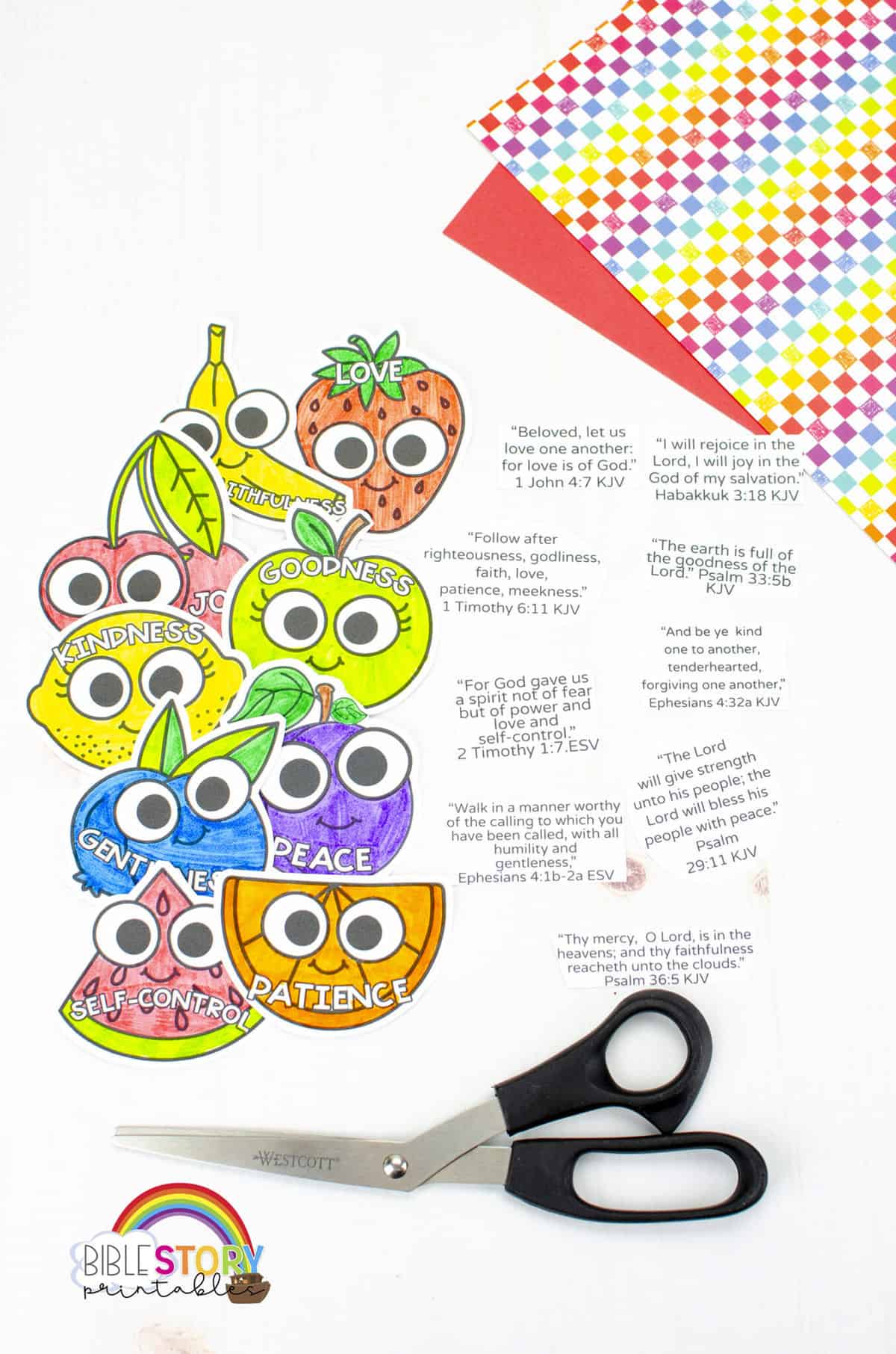 Fruit of the Spirit Basket Craft for Kids - Bible Story Printables