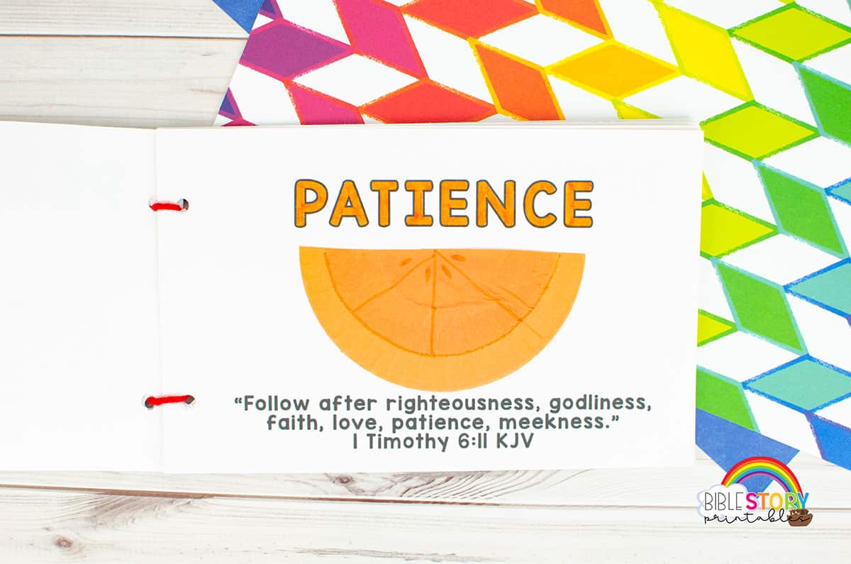 Fruit of the Spirit VBS Craft for Kids - Bible Story Printables