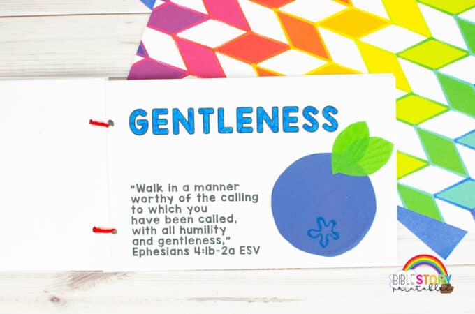 FruitoftheSpiritVBSCraftGentleness - Bible Story Printables
