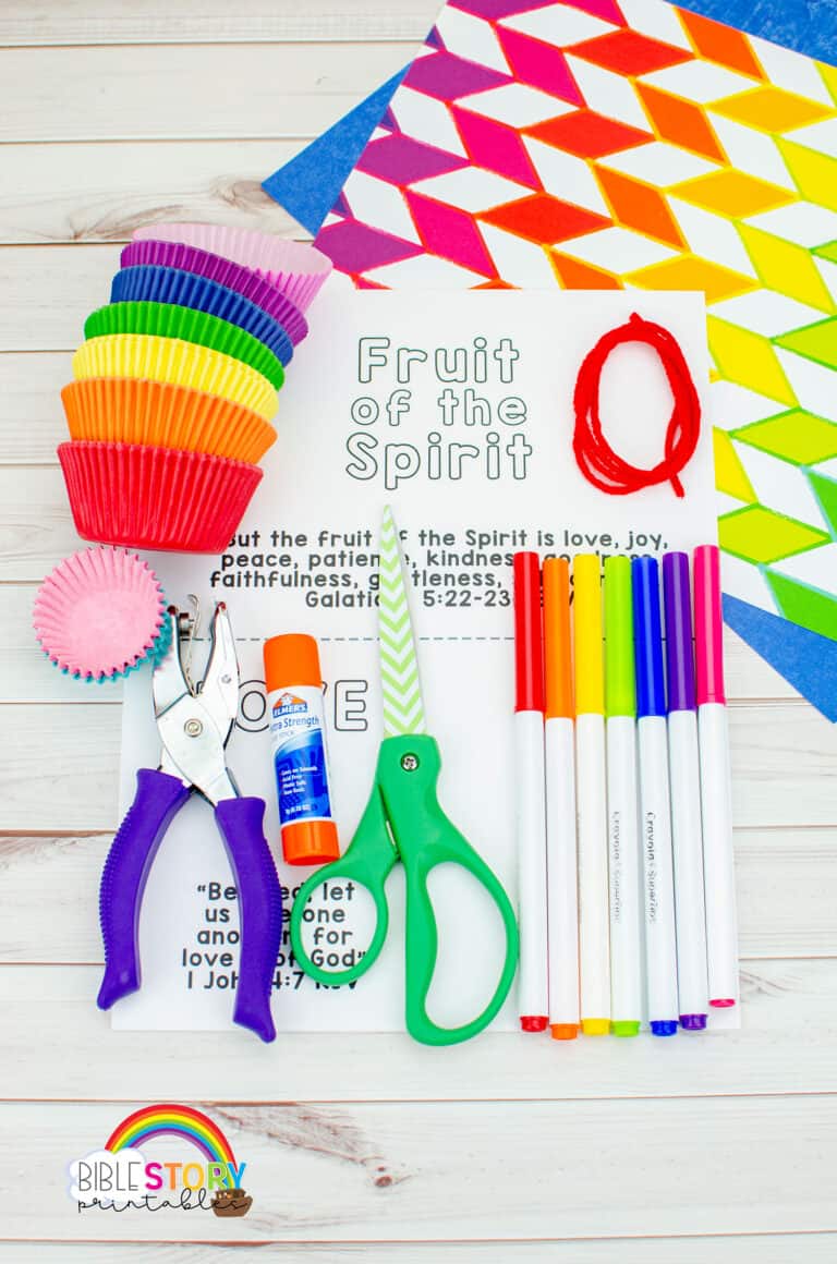 Fruit of the Spirit VBS Craft for Kids - Bible Story Printables