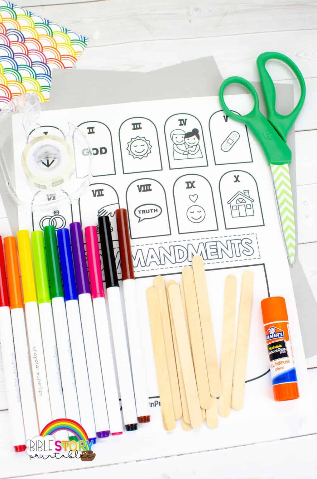 Ten Commandments Crafts - Bible Story Printables