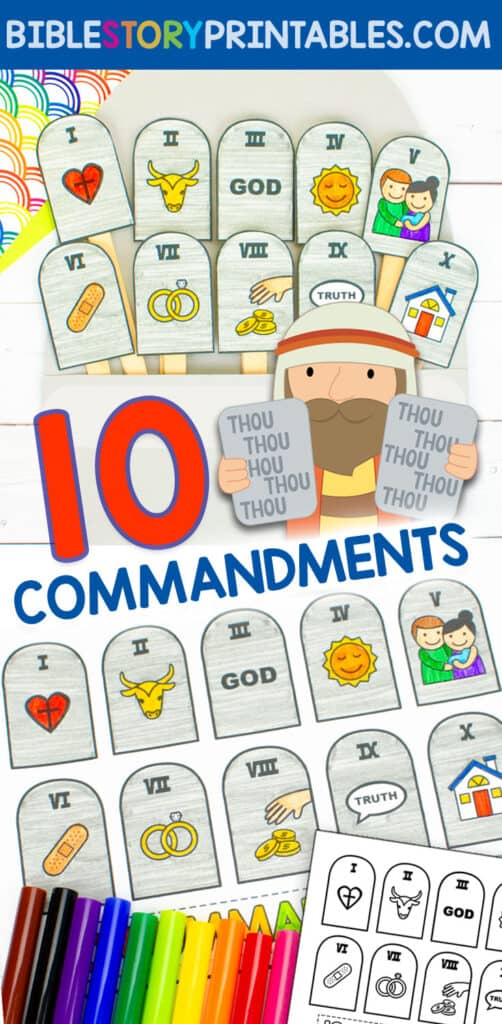 TenCommandmentsForKidsPIN - Bible Story Printables