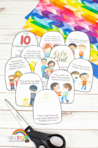 10 Commandments Craft for Preschoolers - Bible Story Printables