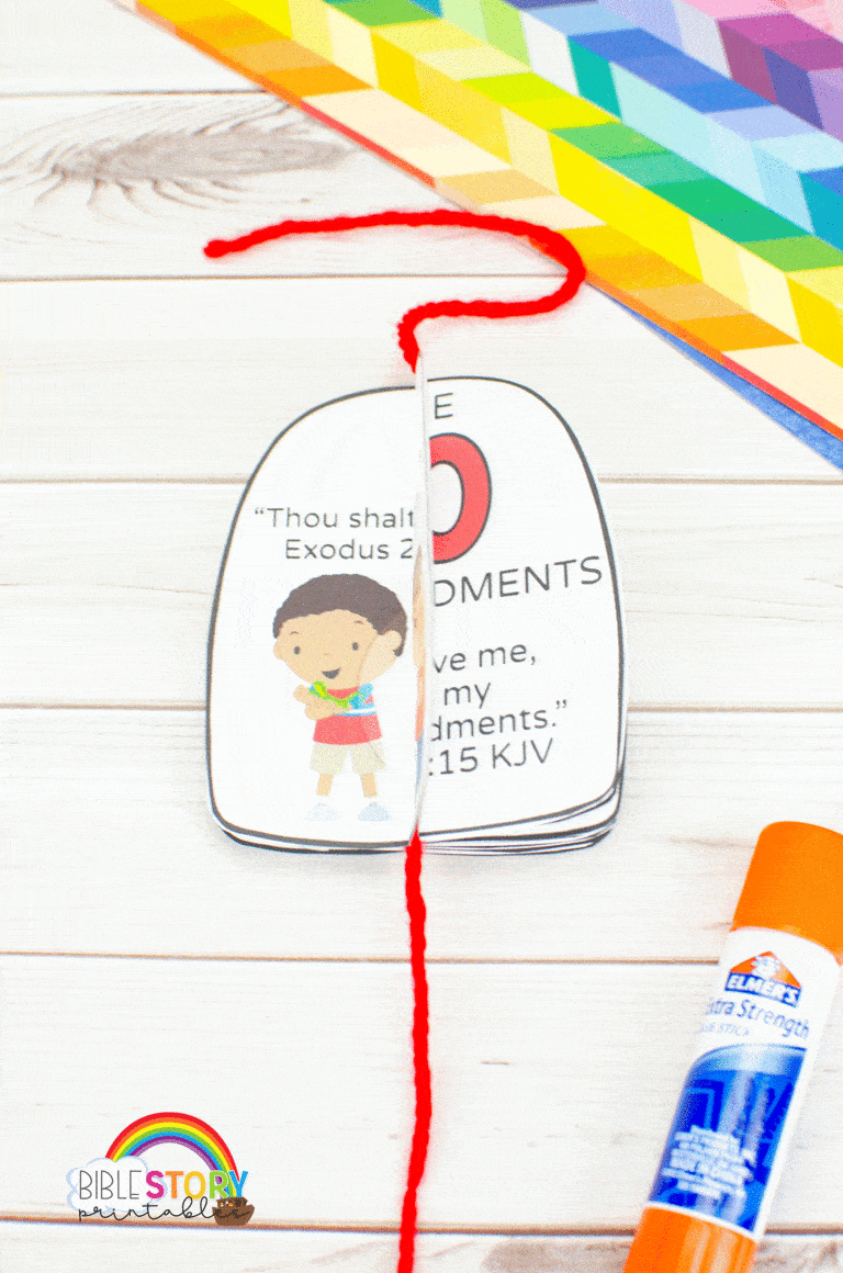 10 Commandments Craft for Preschoolers - Bible Story Printables