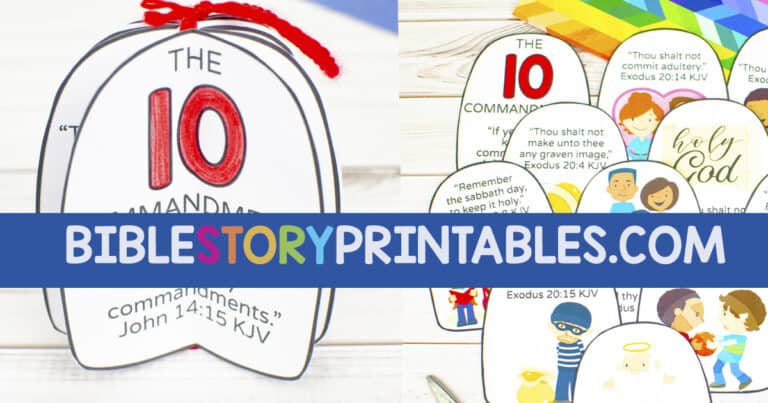 10 Commandments Craft for Preschoolers - Bible Story Printables