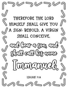 Christmas Bible Verses for Kids - Bible Story Printables