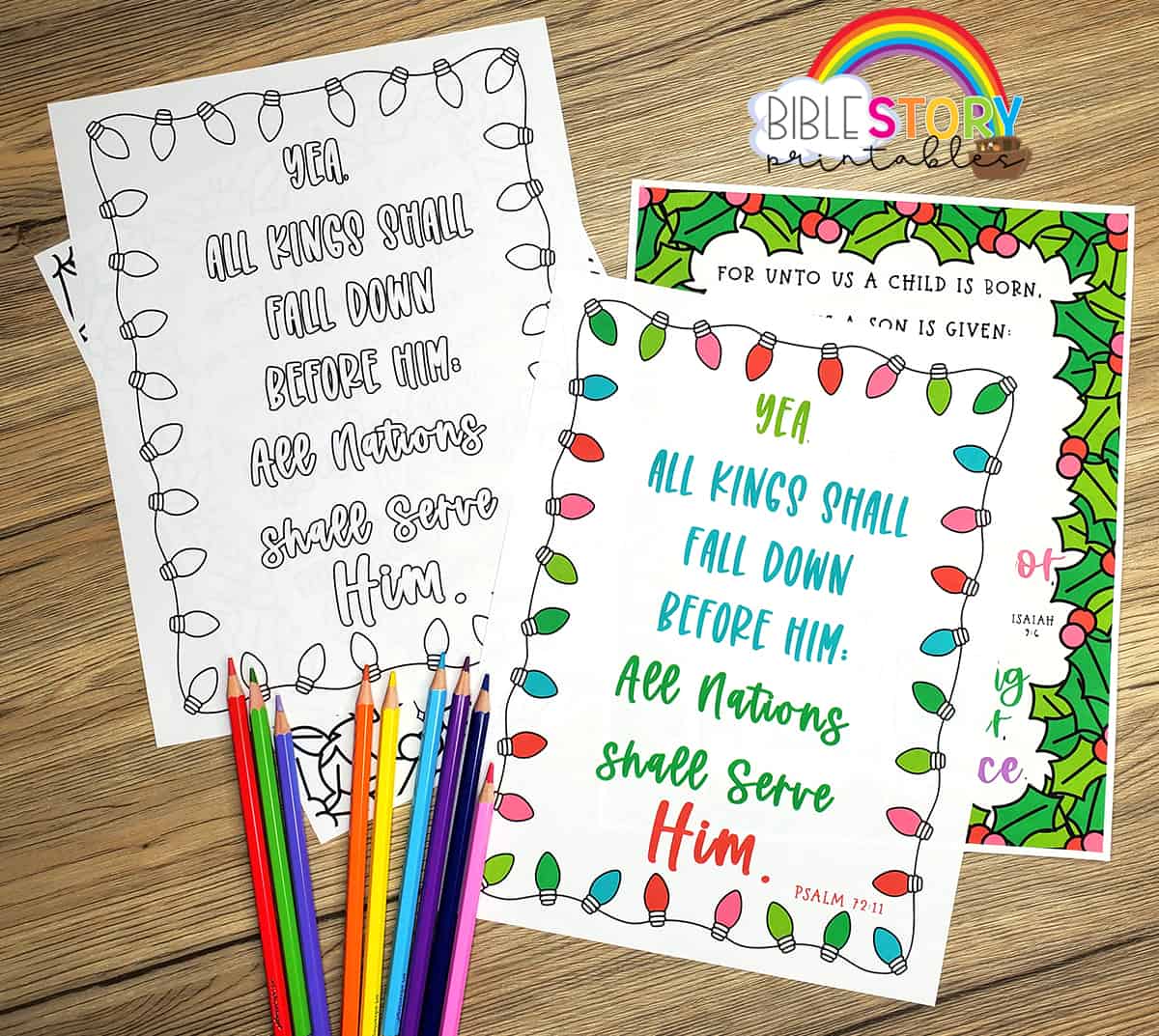 Christmas Bible Verses for Kids - Bible Story Printables