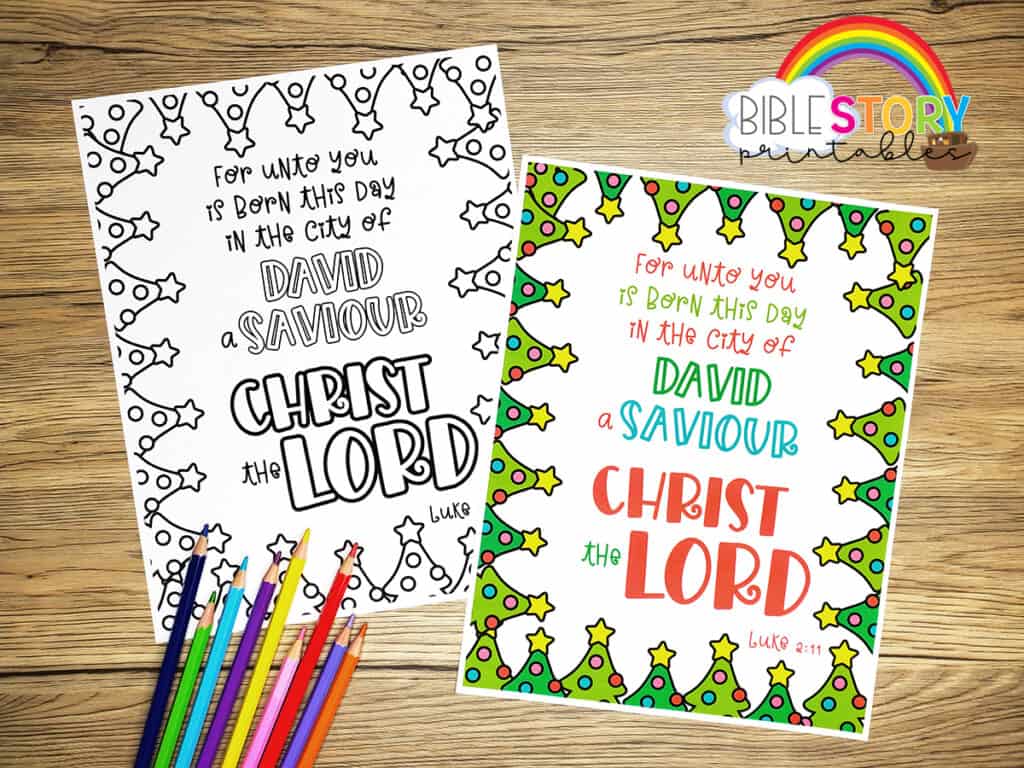 ChristmasBibleMemoryVerse - Bible Story Printables