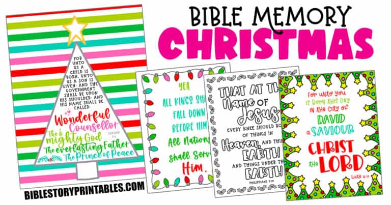 Christmas Bible Printables - Bible Story Printables