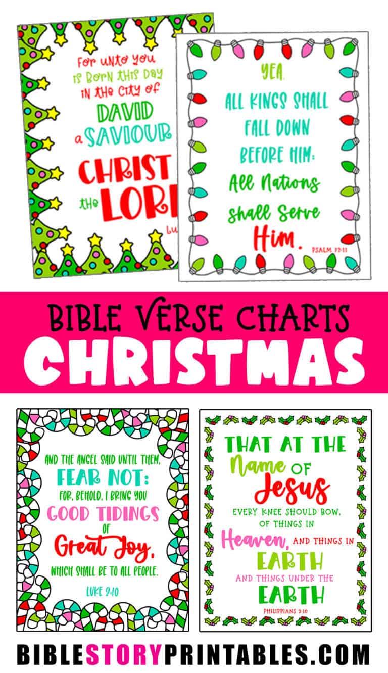 ChristmasBibleVersePosters - Bible Story Printables