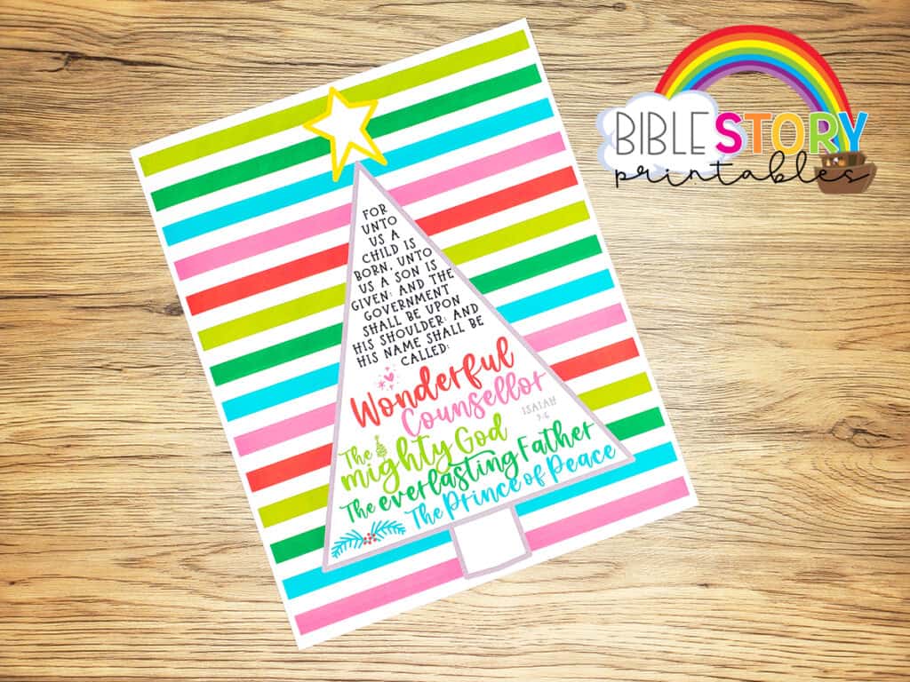 ChristmasBibleVersePrintablesForKids - Bible Story Printables