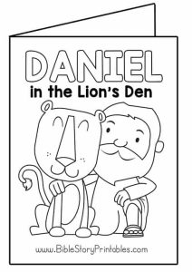 Daniel in the Lion's Den Bible Printables - Bible Story Printables
