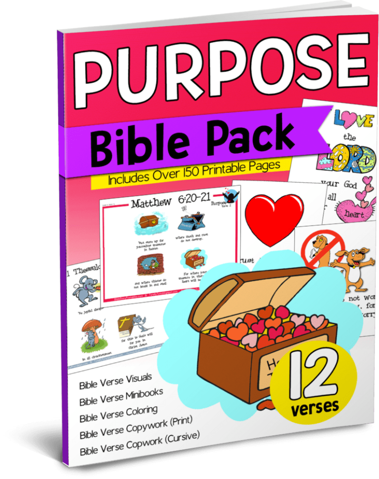 Free Bible Verse Printables for Kids! A Year of Verses