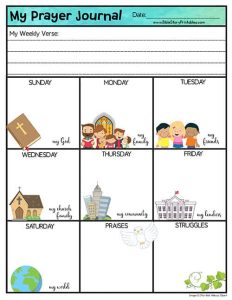 Prayer Bible Printables - Bible Story Printables