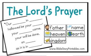 Prayer Bible Printables - Bible Story Printables