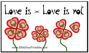 Love Bible Printables for Valentine's Day - Bible Story Printables
