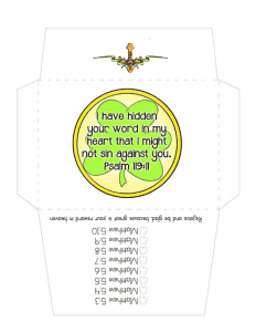 St. Patrick's Day Bible Verse Cards - Bible Story Printables